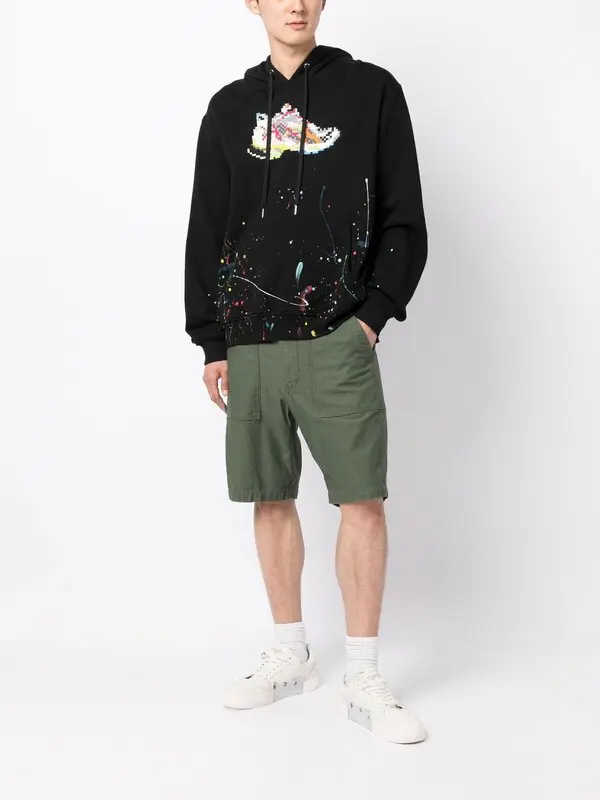 MOSTLY HEARD RARELY SEEN 8-BIT Sneaker-print Hoodie - Black