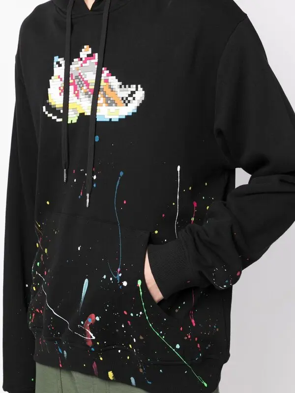 MOSTLY HEARD RARELY SEEN 8-BIT Sneaker-print Hoodie - Black