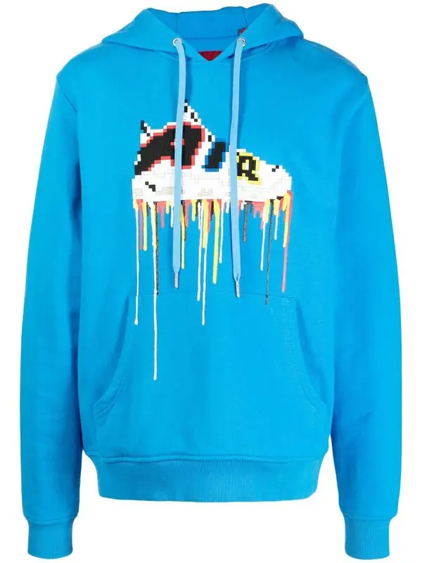 MOSTLY HEARD RARELY SEEN 8-BIT Prism Air Long-sleeve Hoodie - Blue