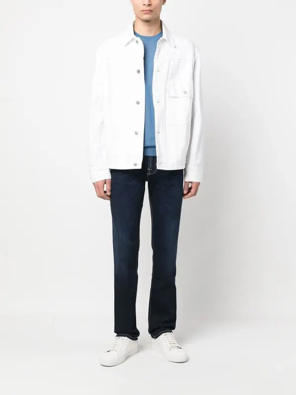 Fedeli Crew Neck Jumper - Blue
