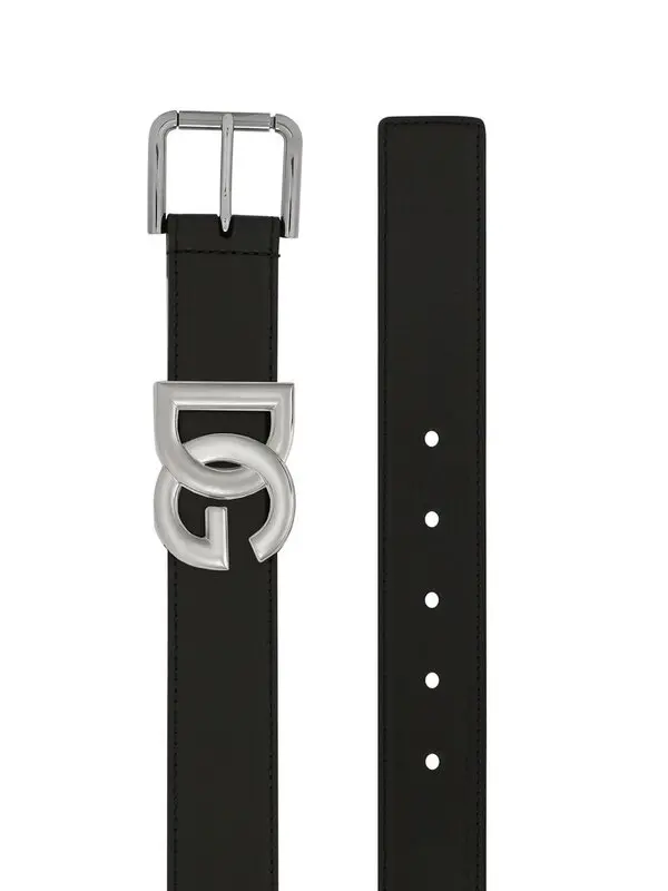 Dolce & Gabbana Dg-logo Leather Belt