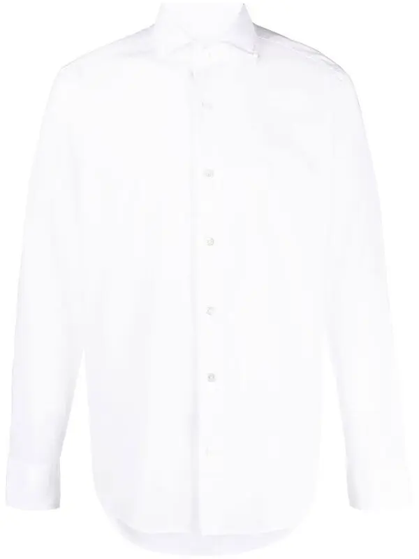 Fedeli Long-sleeve Stretch-cotton Shirt