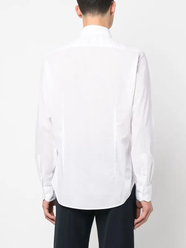 Fedeli Long-sleeve Stretch-cotton Shirt