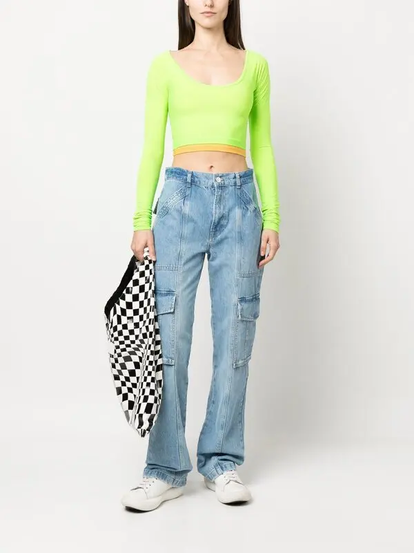Sunnei Layered Long-sleeved Crop Top
