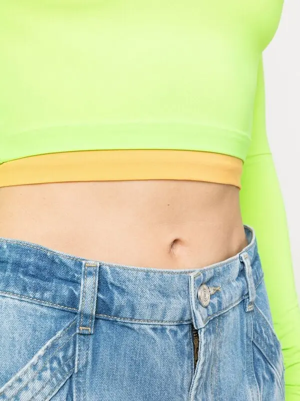 Sunnei Layered Long-sleeved Crop Top