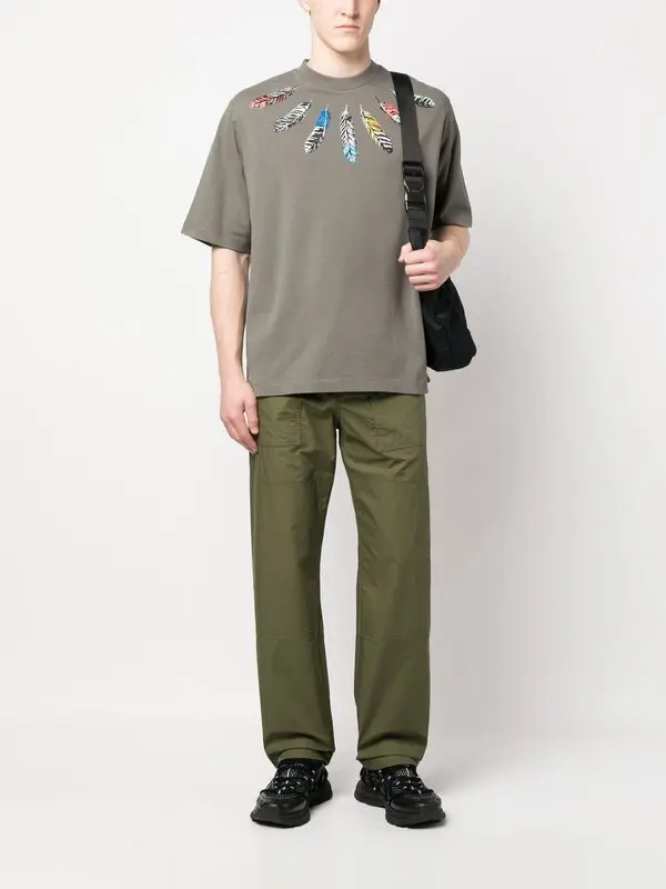 COUNTY OF MILAN Feathers Detail T-shirt
