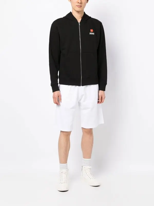 Kenzo Embroidered-logo Track Shorts - White