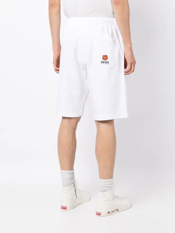 Kenzo Embroidered-logo Track Shorts - White