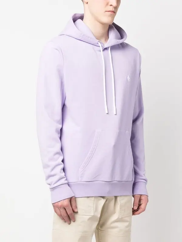 COUNTY OF MILAN Marcelo Burlon Cross Organic Cotton Hoodie - Purple