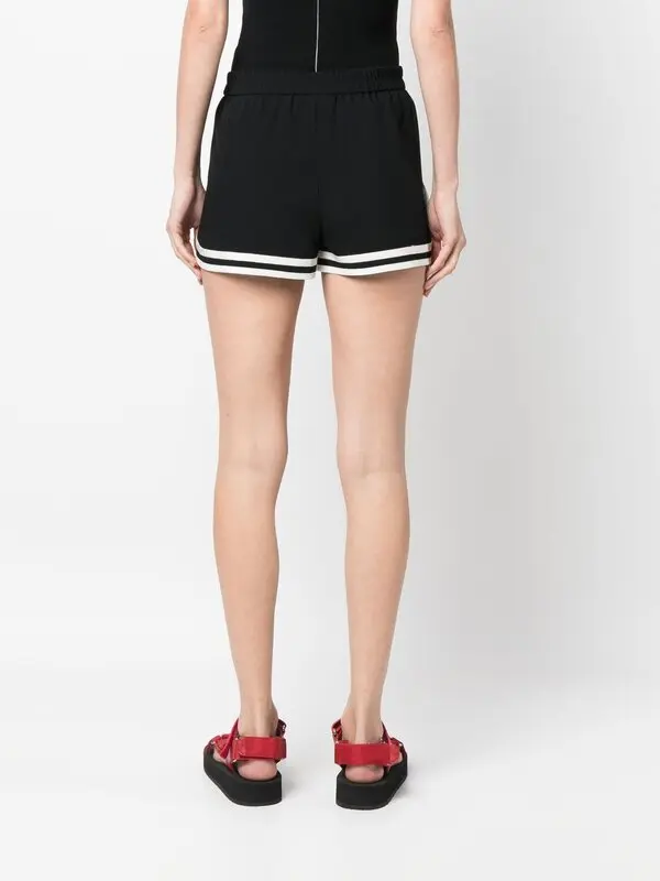 Red Valentino Ribbon-trim Mini Shorts - Black