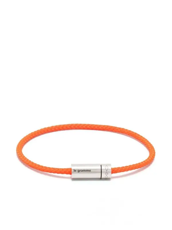 Le Gramme Nato Cable Bracelet - Orange