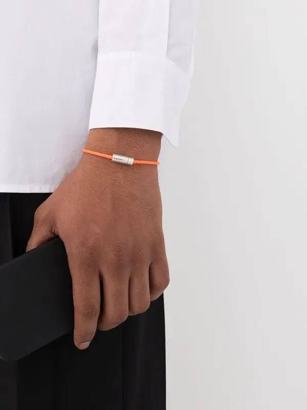 Le Gramme Nato Cable Bracelet - Orange