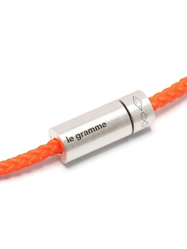 Le Gramme Nato Cable Bracelet - Orange