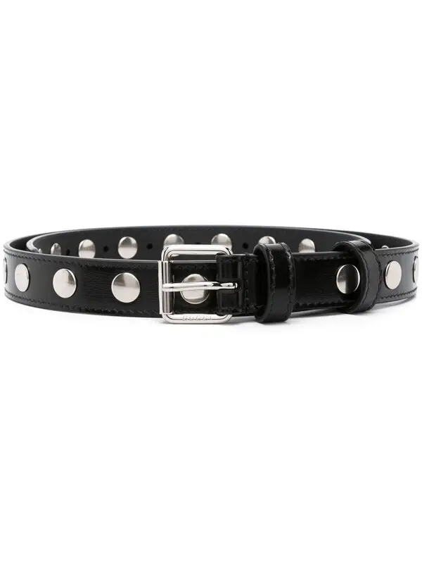 Gucci Studded Buckle Belt - Black