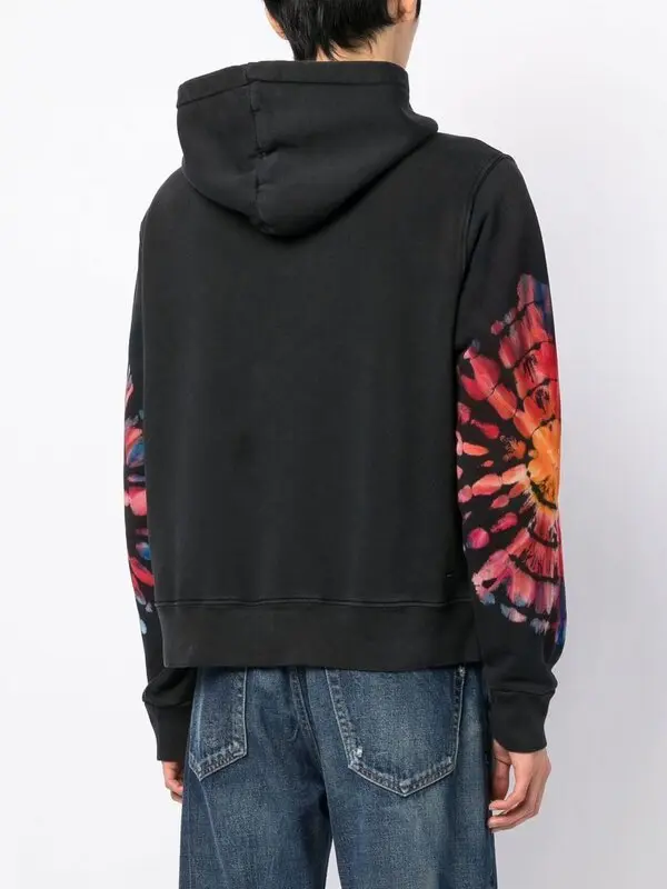 Amiri Tie-dye Logo-embroidered Hoodie