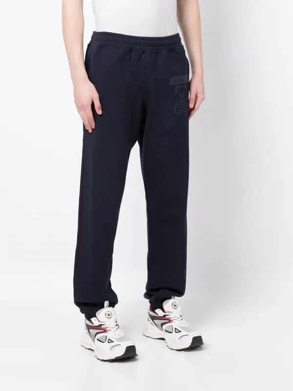 Moschino Print Detail Trousers - Blue