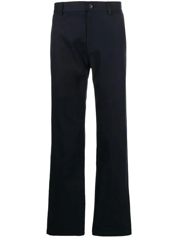 A.p.c. Mid-rise Straight-leg Trousers - Blue