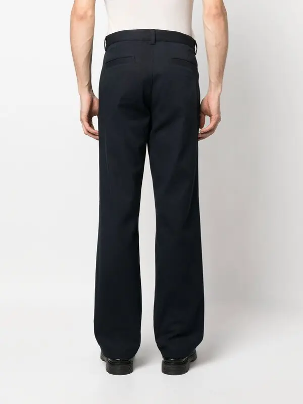 A.p.c. Mid-rise Straight-leg Trousers - Blue