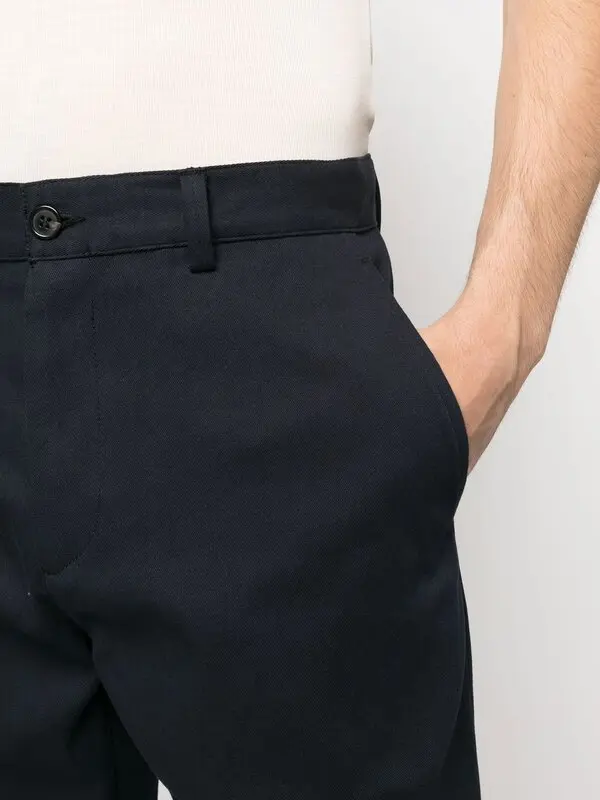 A.p.c. Mid-rise Straight-leg Trousers - Blue