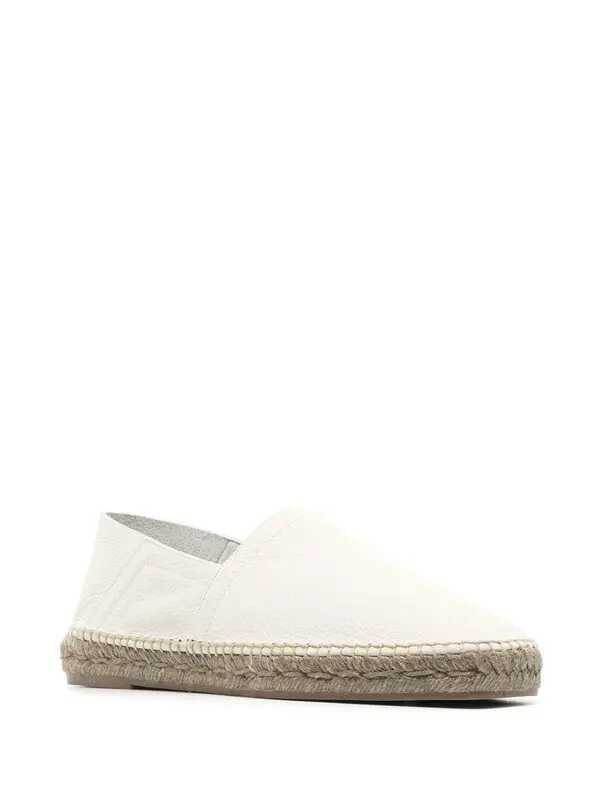 TOM FORD Grained Leather Espadrilles
