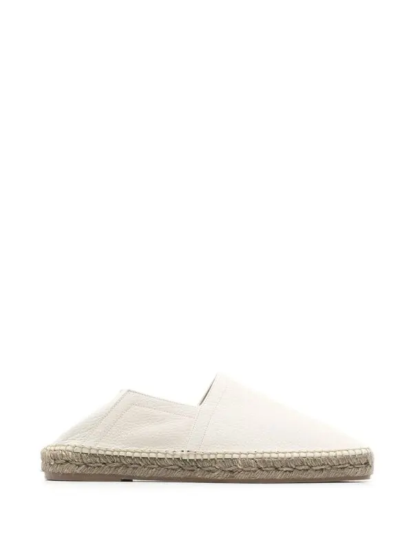 TOM FORD Grained Leather Espadrilles
