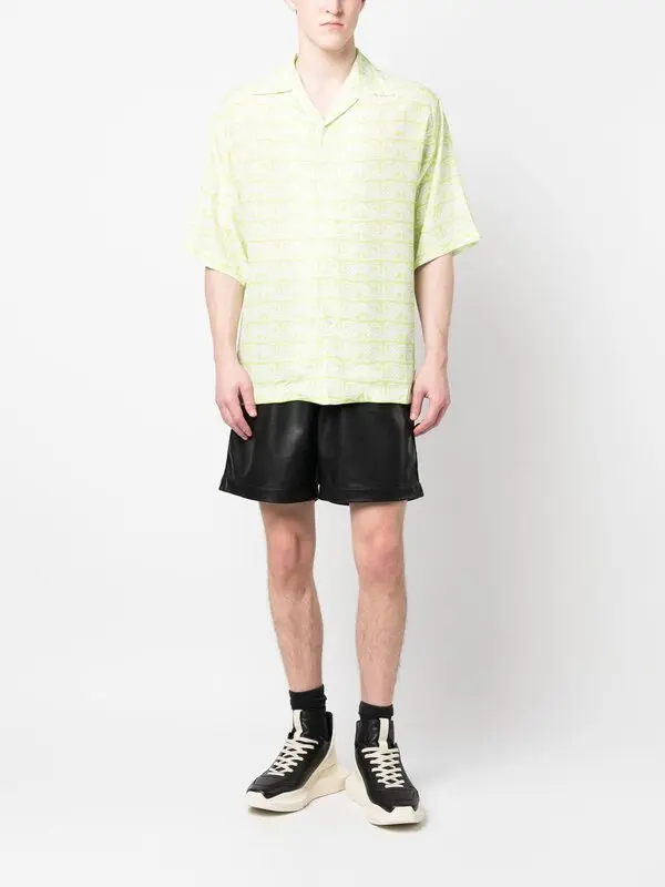 Gcds Printed Short-sleeve Shirt - Green
