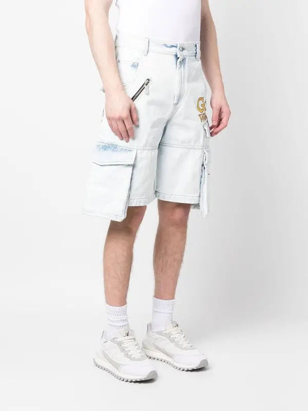 Gcds Cargo Denim Shorts