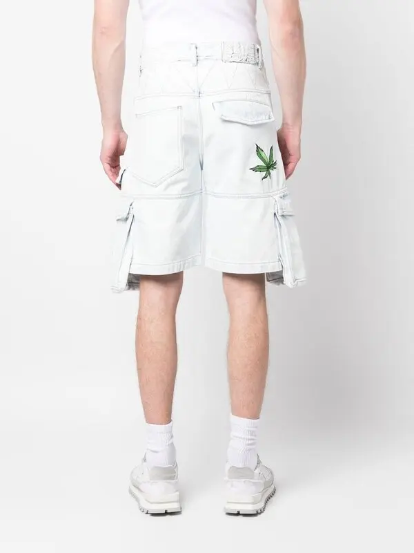 Gcds Cargo Denim Shorts