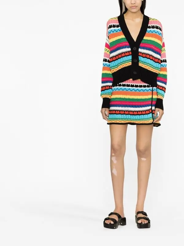 Alanui Over The Horizon Crochet Miniskirt