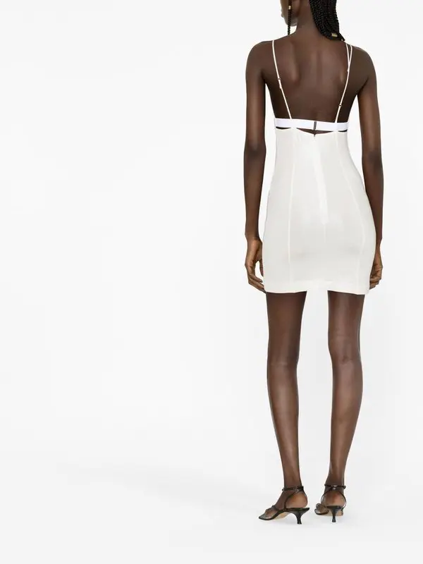 NENSI DOJAKA Cut-out Minidress - White