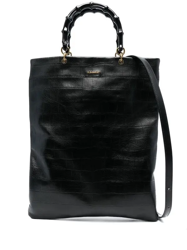 JIL SANDER Embossed Leather Tote