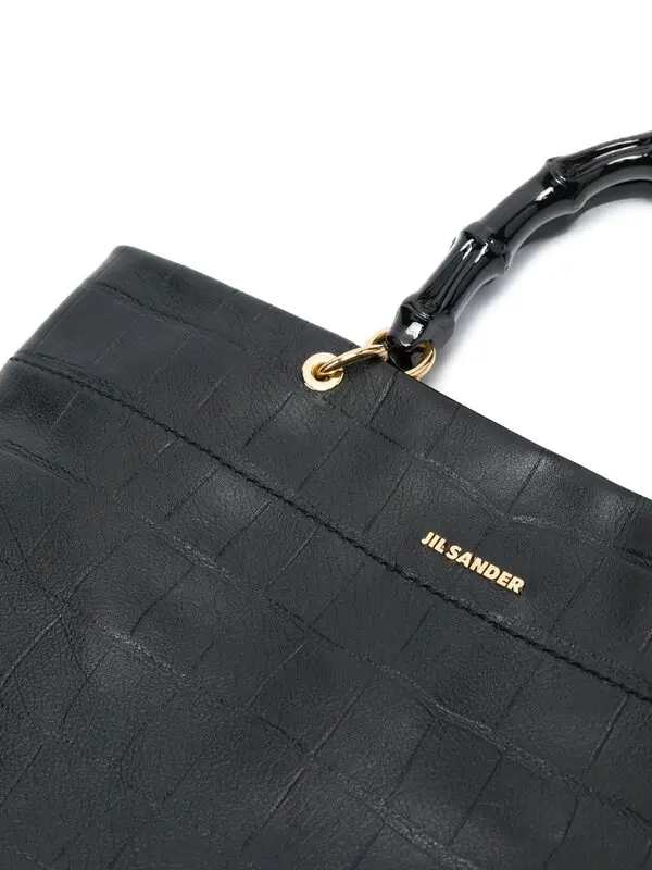 JIL SANDER Embossed Leather Tote