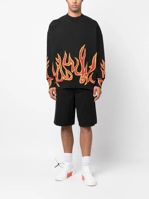Off-White Logo-patch Denim Shorts