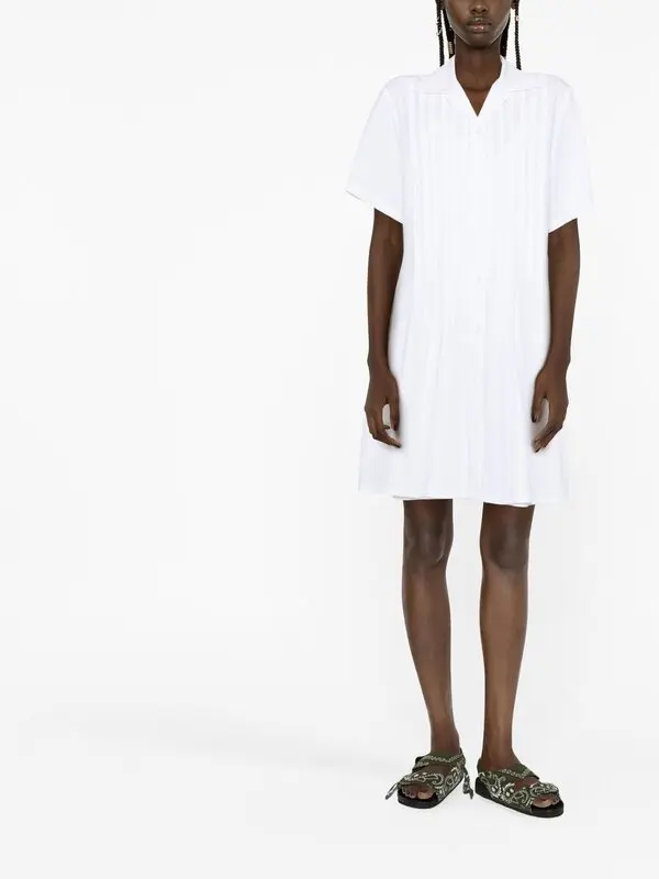 Kenzo Pintuck Short-sleeve Dress