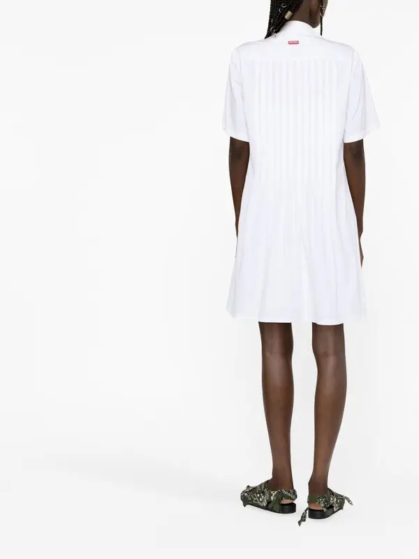 Kenzo Pintuck Short-sleeve Dress