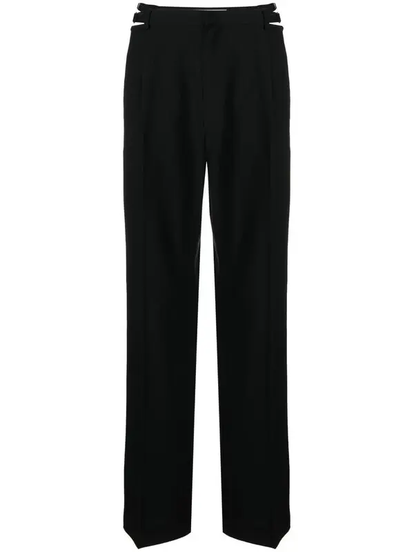 DION LEE Lingerie Cut-out Wool Trousers