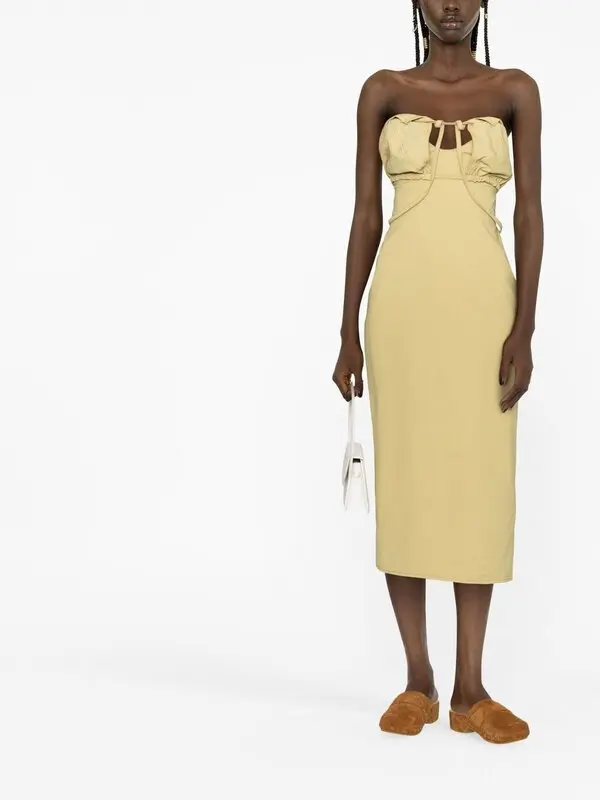 Jacquemus Strapless Cut-out Detailing Dress