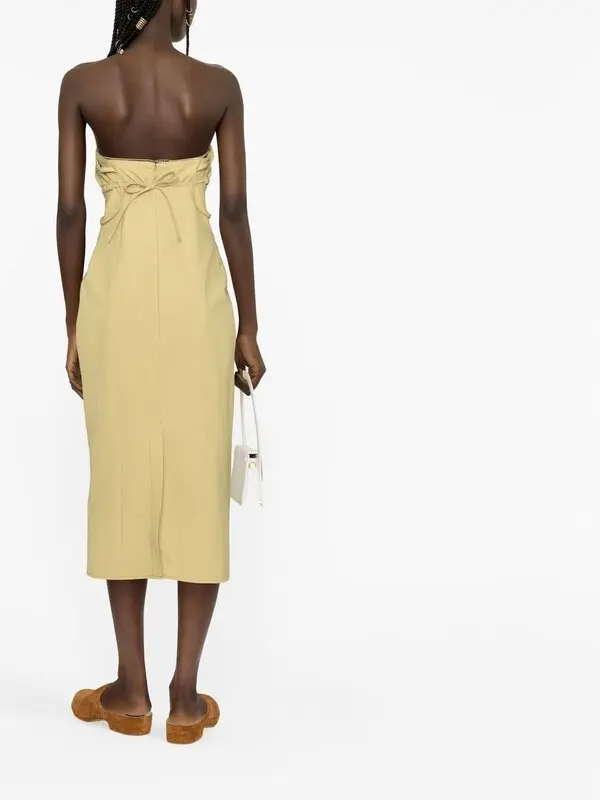 Jacquemus Strapless Cut-out Detailing Dress