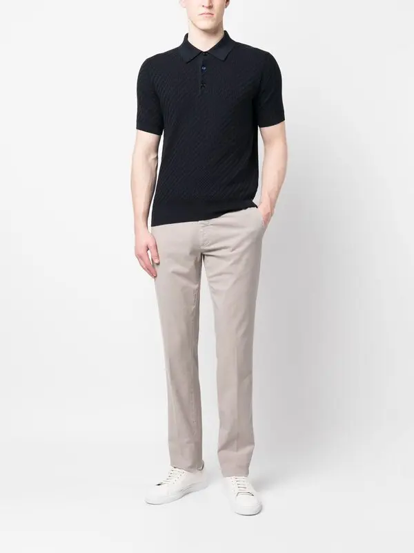 Brioni Waffle-knit Polo Shirt
