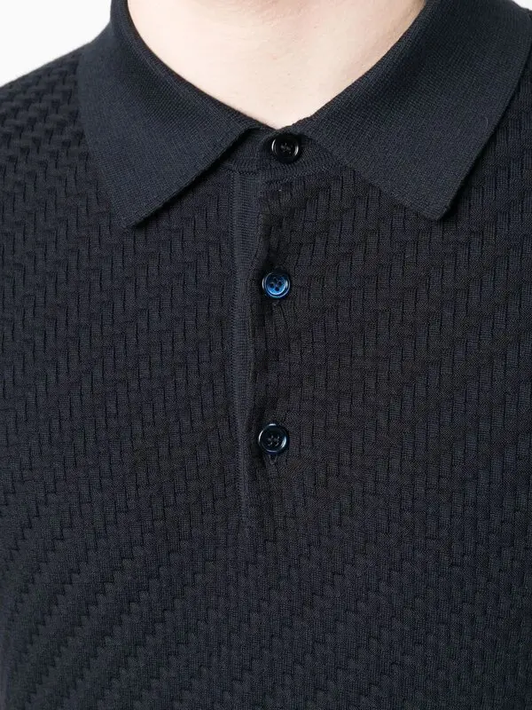 Brioni Waffle-knit Polo Shirt