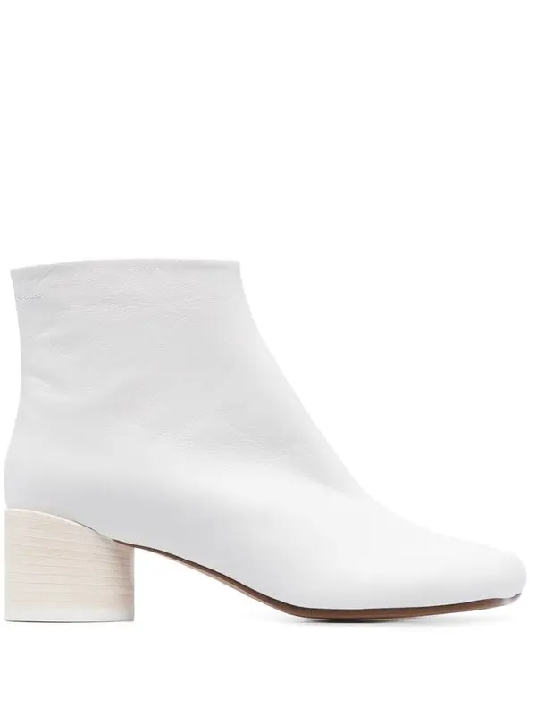 MAISON MARGIELA Anatomic 45mm Ankle Boots - White