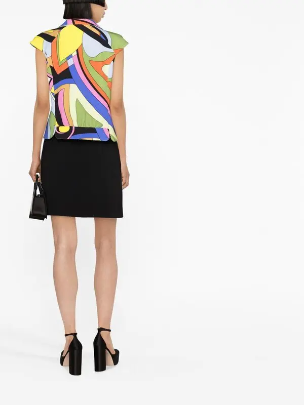 Moschino Abstract Pattern Short-sleeve Blazer
