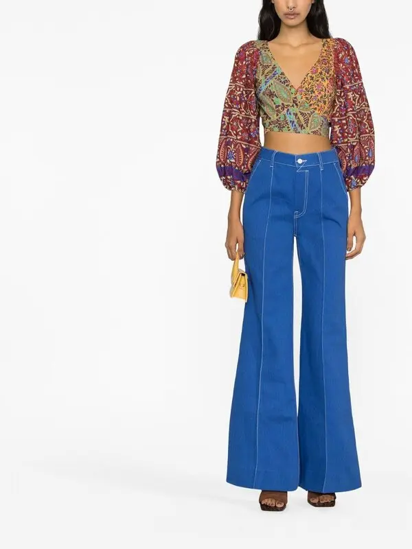 Zimmermann High-waisted Flared Jeans - Blue