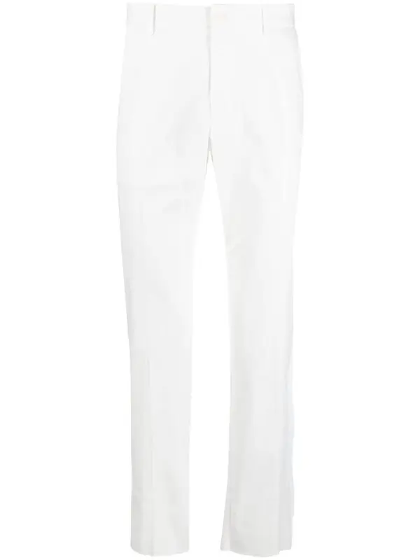 Dolce & Gabbana Logo-tag Tailored Trousers - White