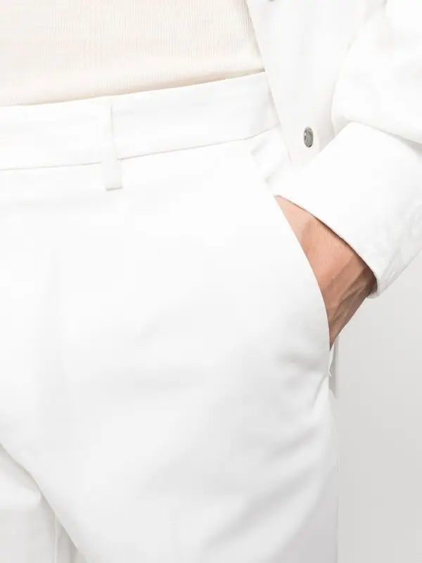 Dolce & Gabbana Logo-tag Tailored Trousers - White