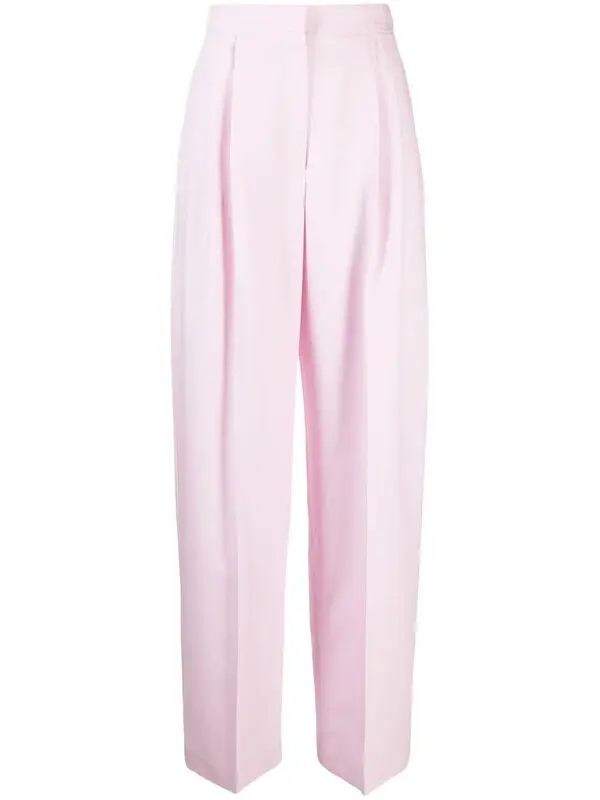 Alexander McQueen High-waisted Pleated Trousers