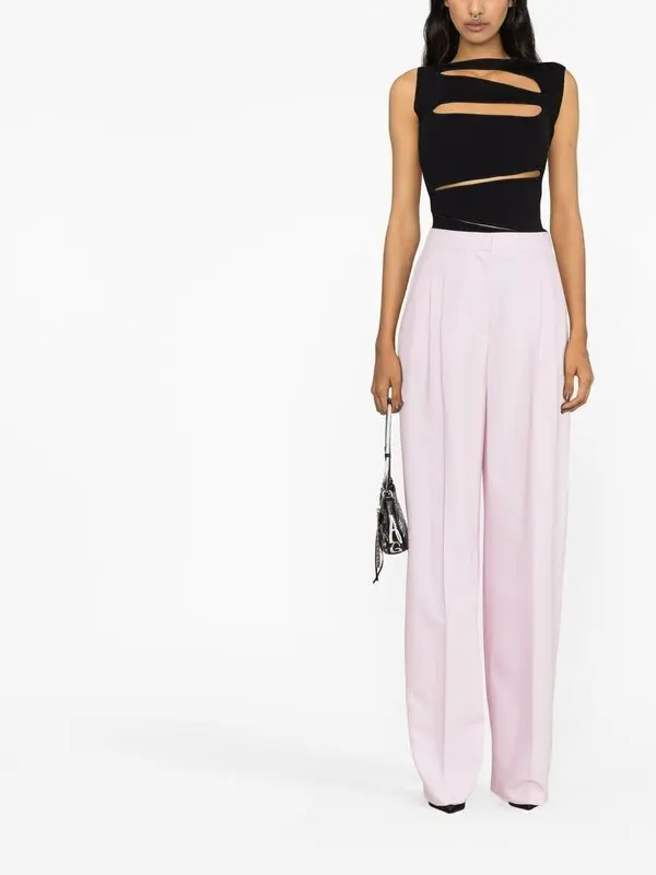 Alexander McQueen High-waisted Pleated Trousers