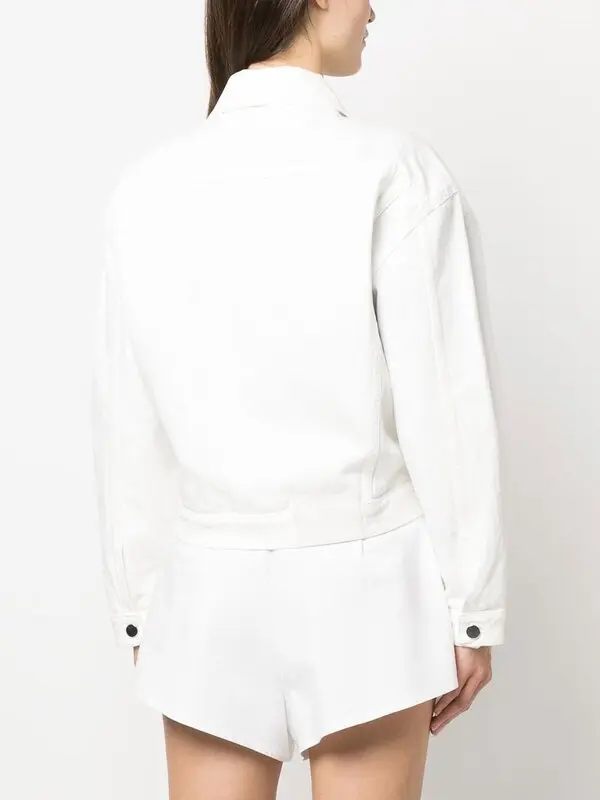 Loulou De Saison Long-sleeved Denim Jacket - White