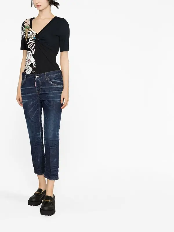 Dsquared2 Low-rise Cropped Jeans