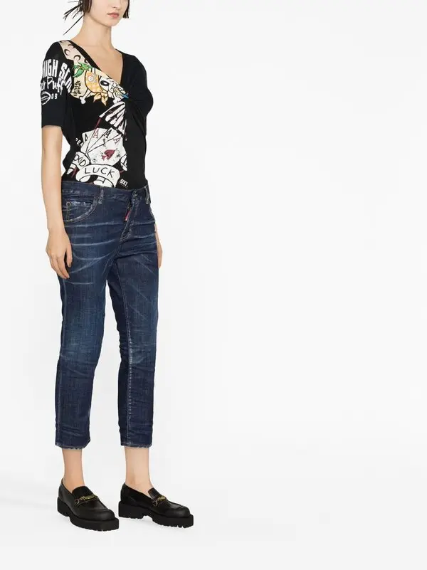 Dsquared2 Low-rise Cropped Jeans